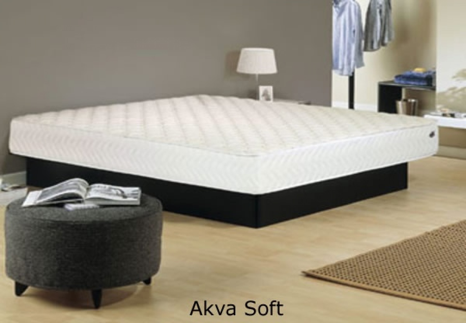 Akva Soft Waterbed Basic Design Model Bedframe,Headboard mattress