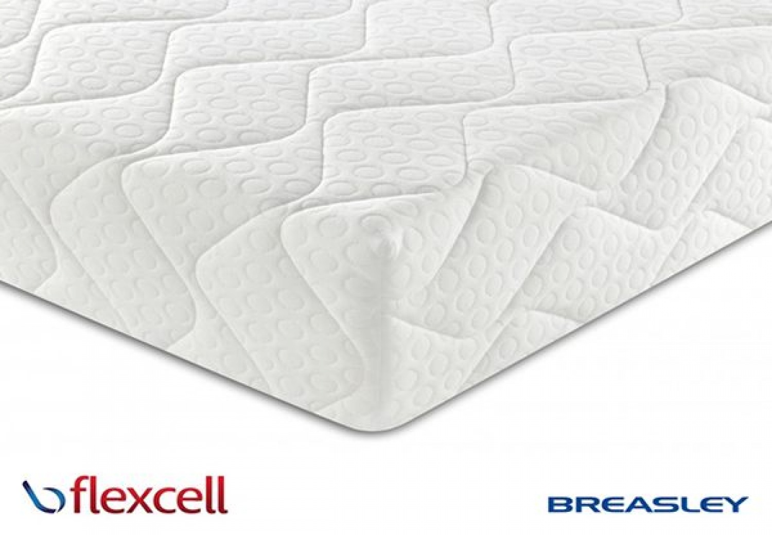 Breasley Flexcell 1200 Zoned Memory Foam Standard quilted Cover Mattre